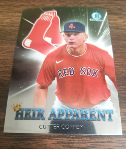 CUTTER COFFEY 2022 BOWMAN DRAFT HEIR APPARENT CARD HA-14 RED SOX ...
