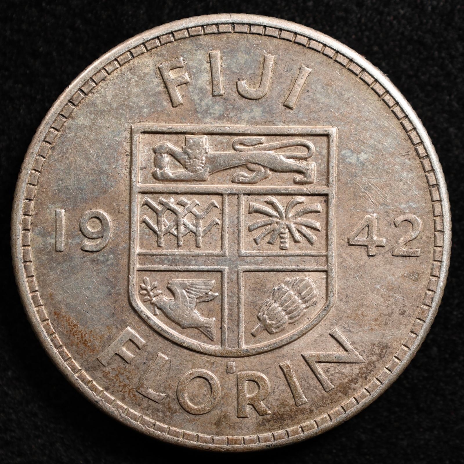 Fiji 1 Florin 1942S, Coin, Silver, Inv#G339 | eBay