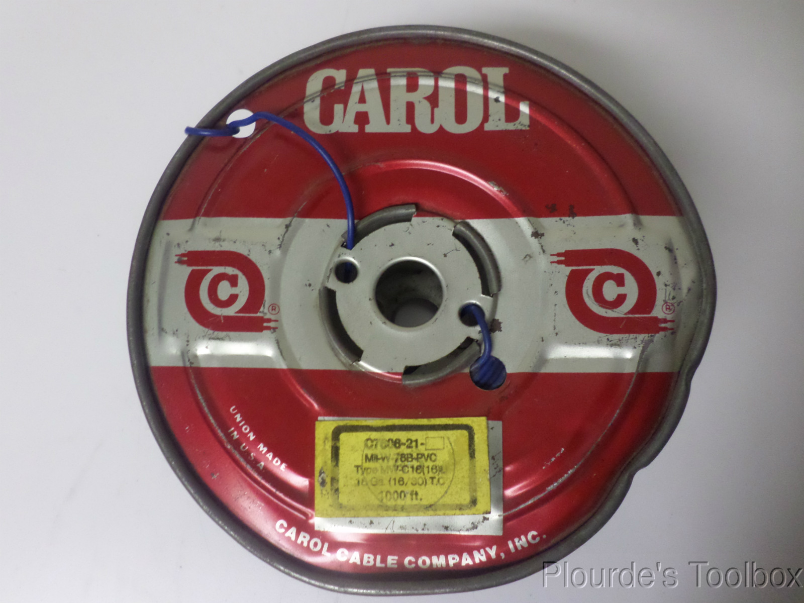 Approx. 400 ft New Carol Control Cable, 18 AWG (16/30), Blue PVC, TC ...