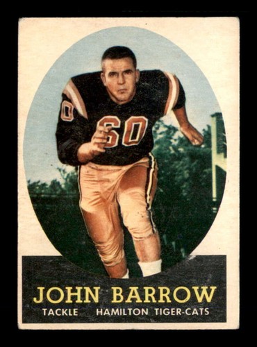 1958 Topps CFL - John Barrow #55 (RC) for sale online | eBay