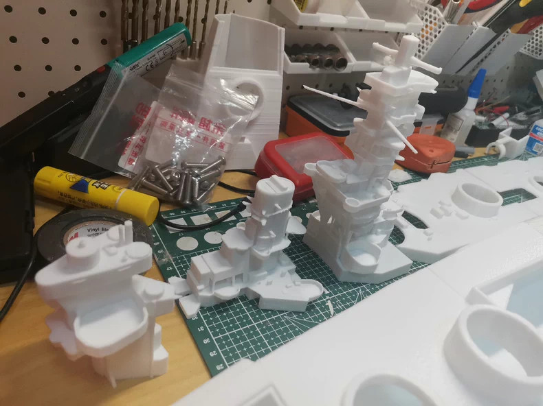 3D Printed 1/200 Japanese Navy Fuso-class Battleship Unpainted Model ...