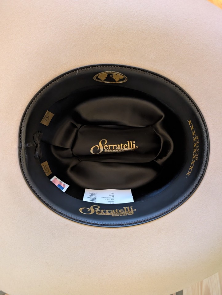Serratelli Waco 10X Cowboy Hat Silver Belly Color Size 7-1/2" | eBay