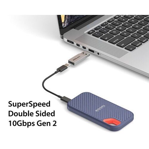 EZQUEST Super Speed Gen 2 USB-C (Female) to USB 3.0 (Male) Mini Adapter ...