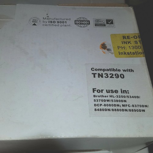 1x Black Toner for Brother TN3290 TN-3290 HL5340D, HL5350DN, HL5370DW ...