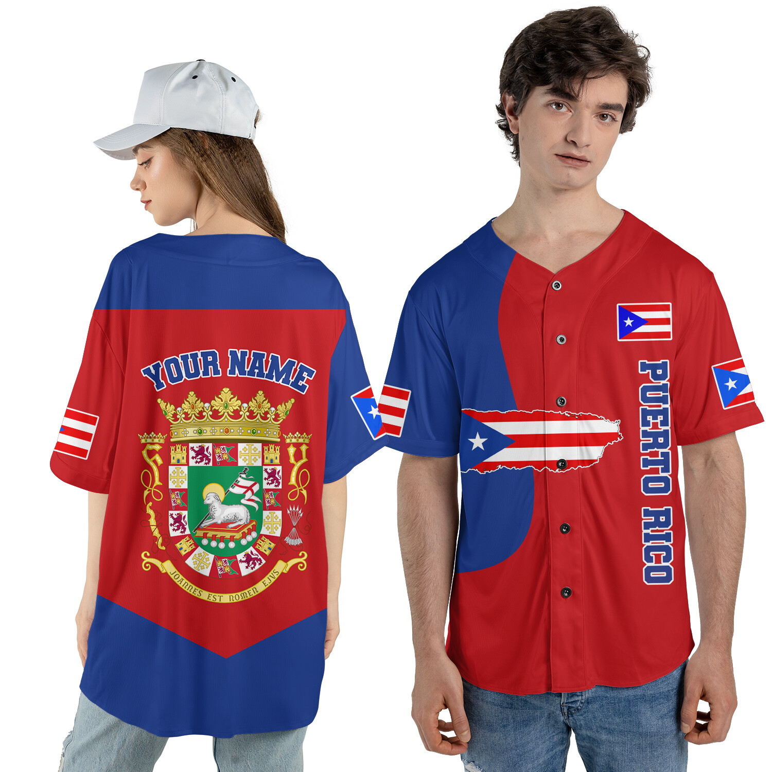 Personalized Puerto Rico Baseball Jersey Shirt, Team Puerto Rico Jersey ...