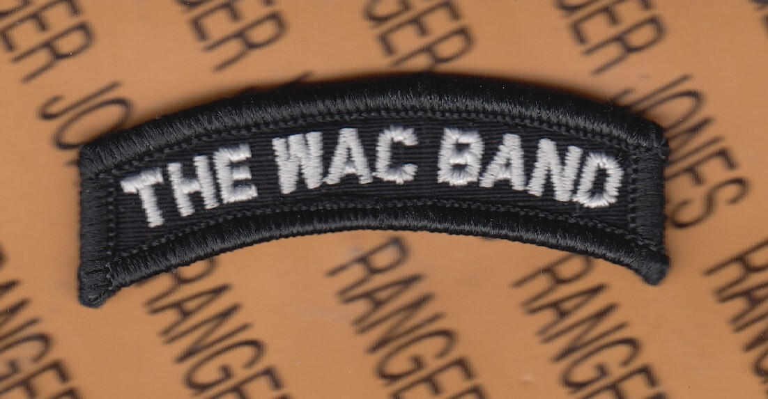 USAF Air Force THE WAC BAND arc w/ HOOK ~3" patch m/e | eBay