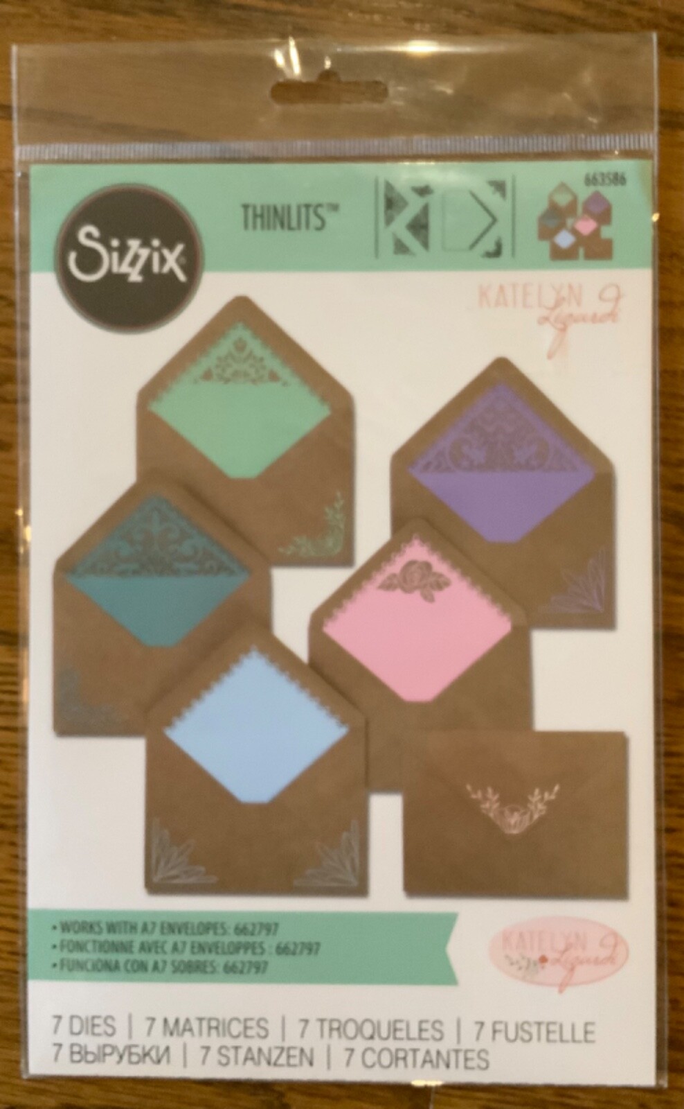 Sizzix Thinlits Dies by Katelyn Lizardi Envelope Liners 630454256830 for sale online | eBay