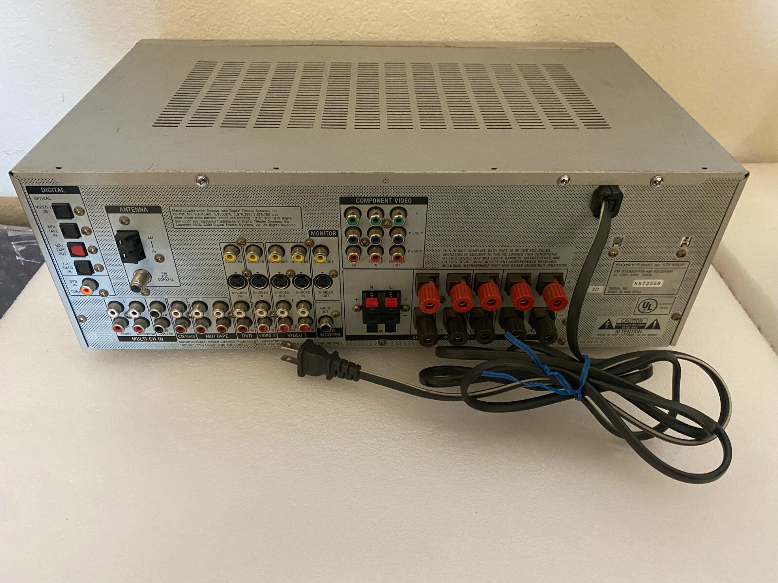 Sony Str-k850p 5.1 Channel 500w AV Receiver Works 100 for sale online ...