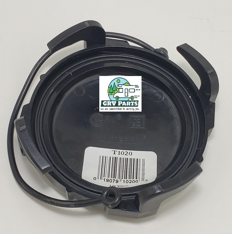 RV 3" Bayonet Sewer Valve Cap - Black - for Camper - Travel Trailer ...