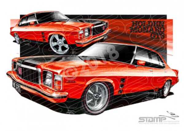 Monaro HX HX GTS4 RED MANDARIN A2 FRAMED PRINT (HC14A) | eBay