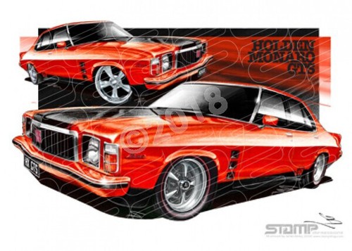 Monaro HX HX GTS4 RED MANDARIN A2 FRAMED PRINT (HC14A) | eBay