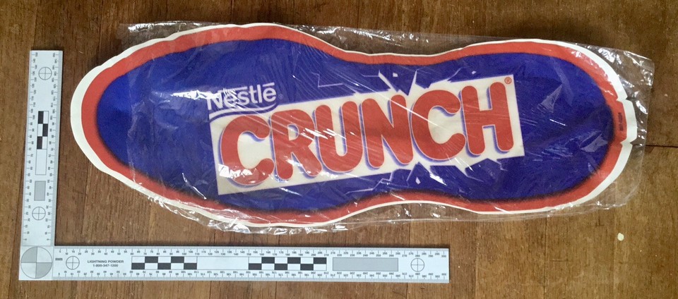 Vintage Nestle Red Blue Crunch Shaq Shoe Footprint Shaquille O'Neal ...