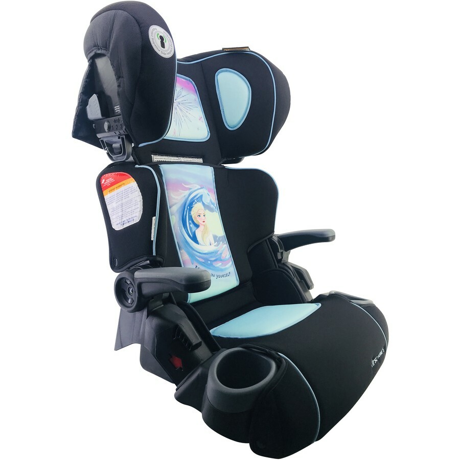 FROZEN Disney Elsa Folding Booster Car Seat Cup Holders Impact Safe ...