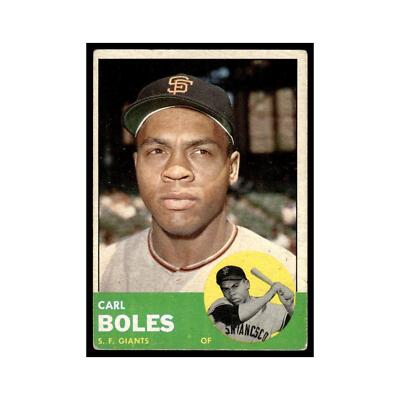 1963 Topps Carl Boles Giants #428 | eBay