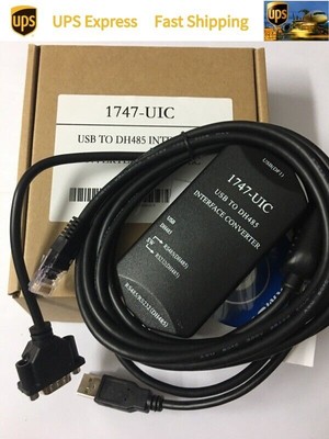 Free Tax 1747-UIC USB Interface Converter PLC Cable to DH-485 1747-PIC ...