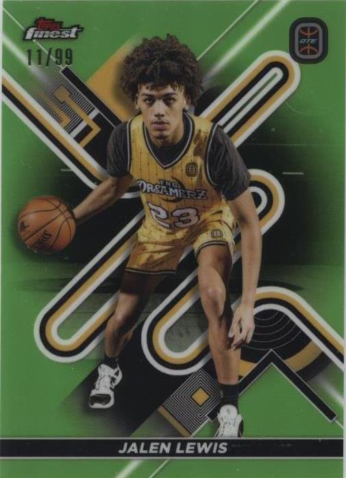 2022-23 Topps Finest OTE Overtime Elite - Jalen Lewis #2 Neon Green ...