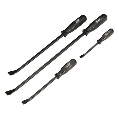 Prybar Set Boxed Crowbar Tool Set 4pc 200mm-600mm Lengths - BLACK | eBay UK