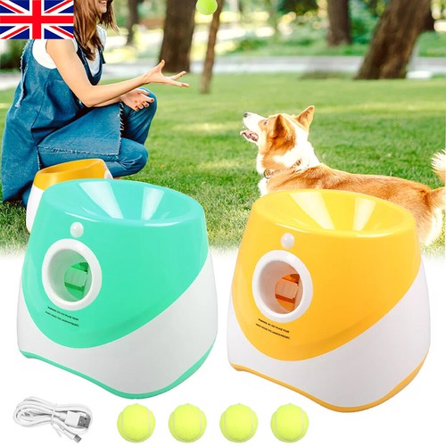 Automatic Maxi Ball Launcher for Dogs Interactive Tennis Ball Thrower ...