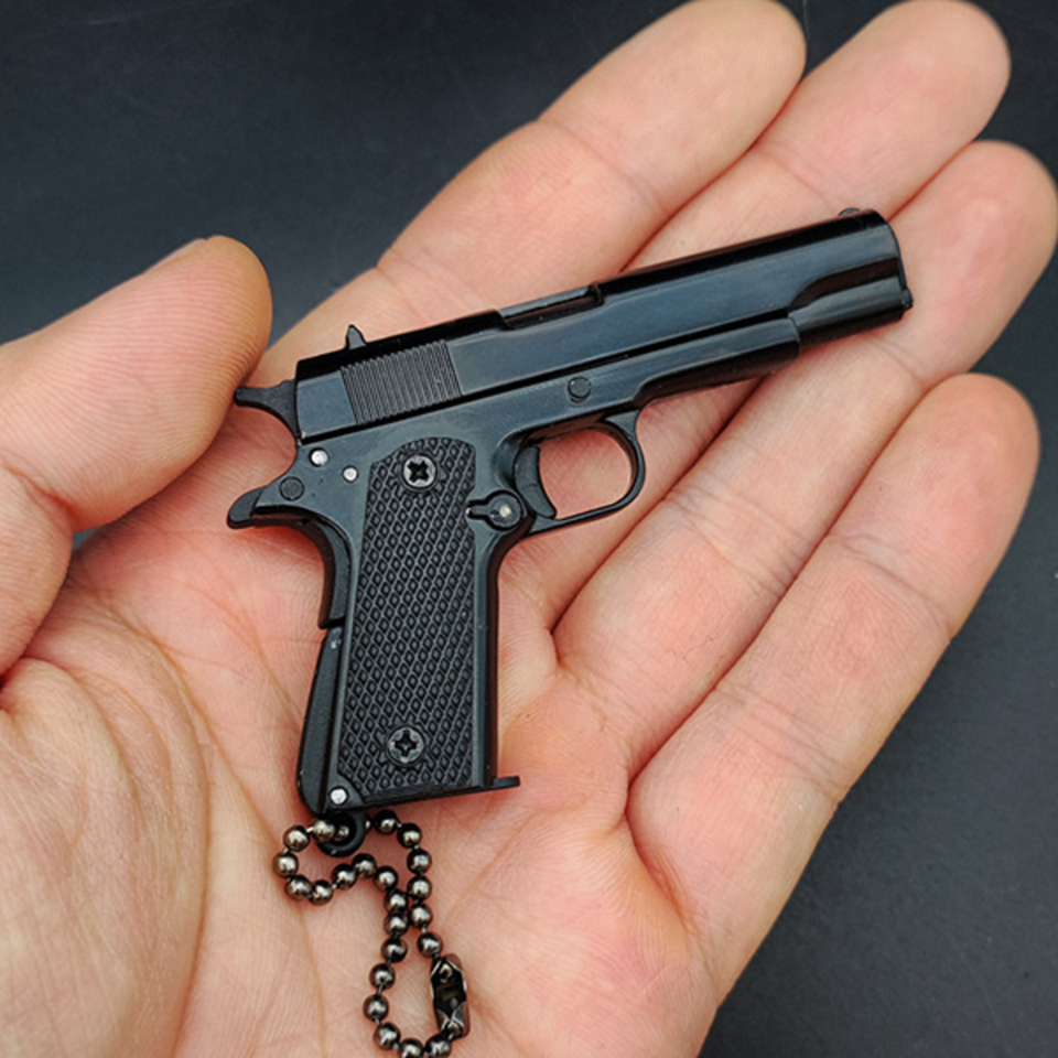 1911 Keychain,Metal Gun Keychain Mini Pistol Keychain for Man,Son ...