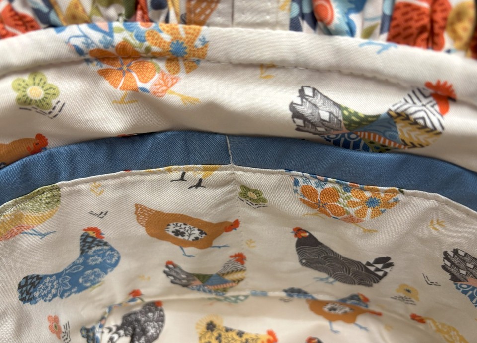 NEW Handmade Tote Purse handbag Chicken Rooster Country FARM floral ...