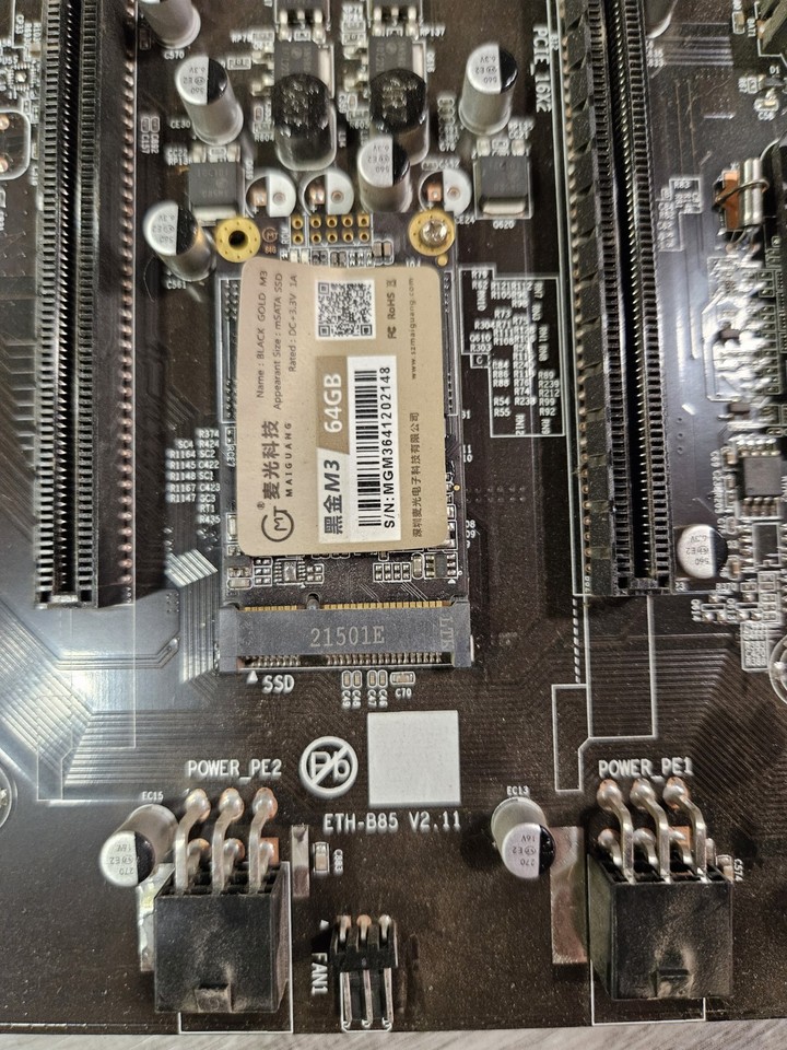 ETH-B85 V2.11 B85 8 GPU Mining Motherboard CPU and RAM Included. | eBay