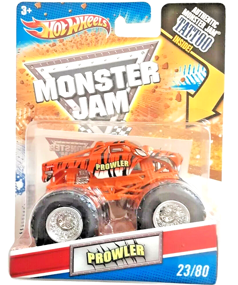 PROWLER Tiger RARE Monster Jam Hot Wheels Truck NEW Tattoo Series 1:64 ...