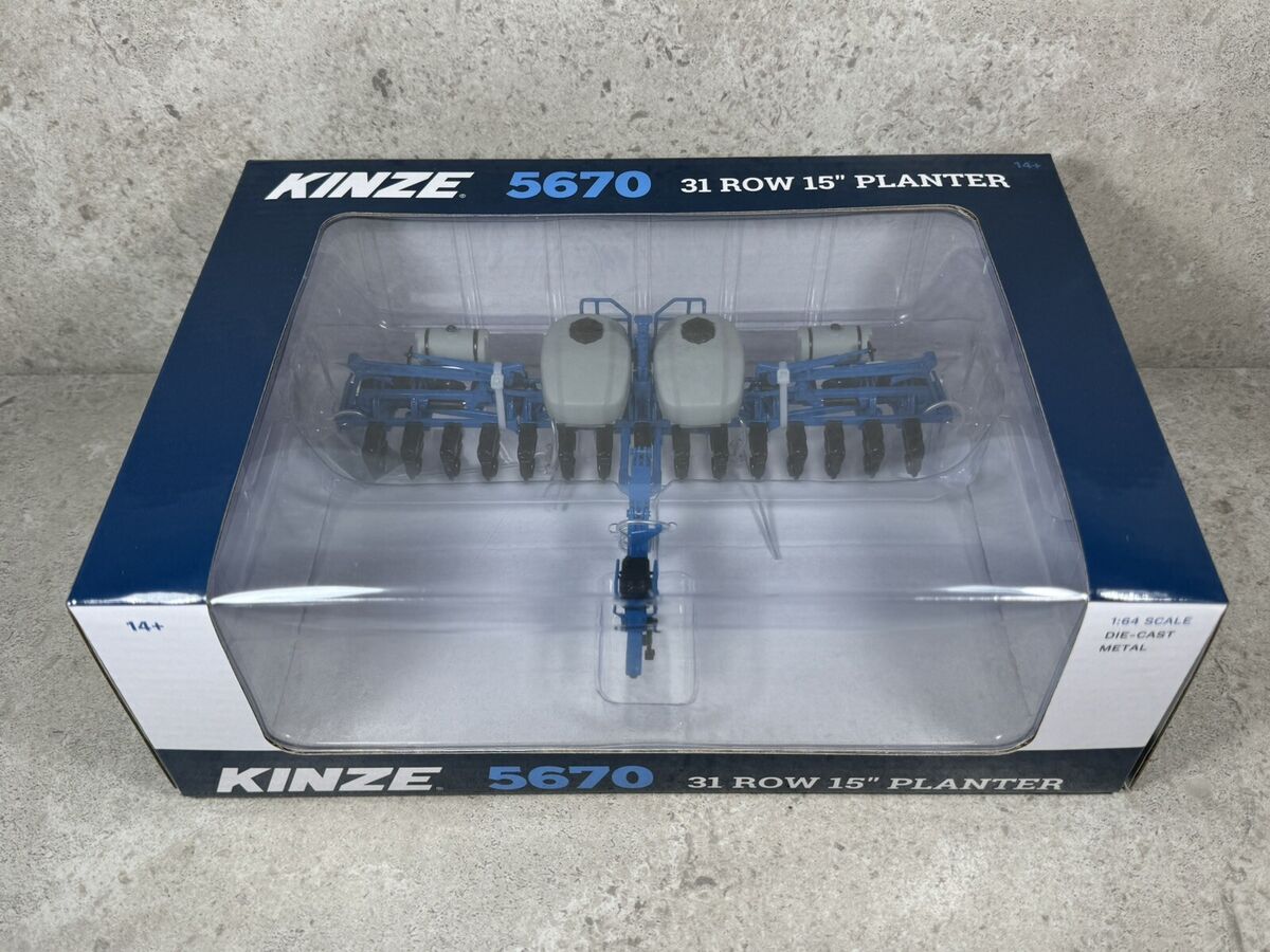 1/64 Kinze 5670 31 Row 15” Bulk Fill Planter SpecCast 2024 1/64 Kinze 5670 31 Row 15” Bulk Fill Planter SpecCast 2024