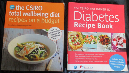 The CSIRO Diabetes Recipe Book & CSIRO Total Wellbeing Recipes on a ...