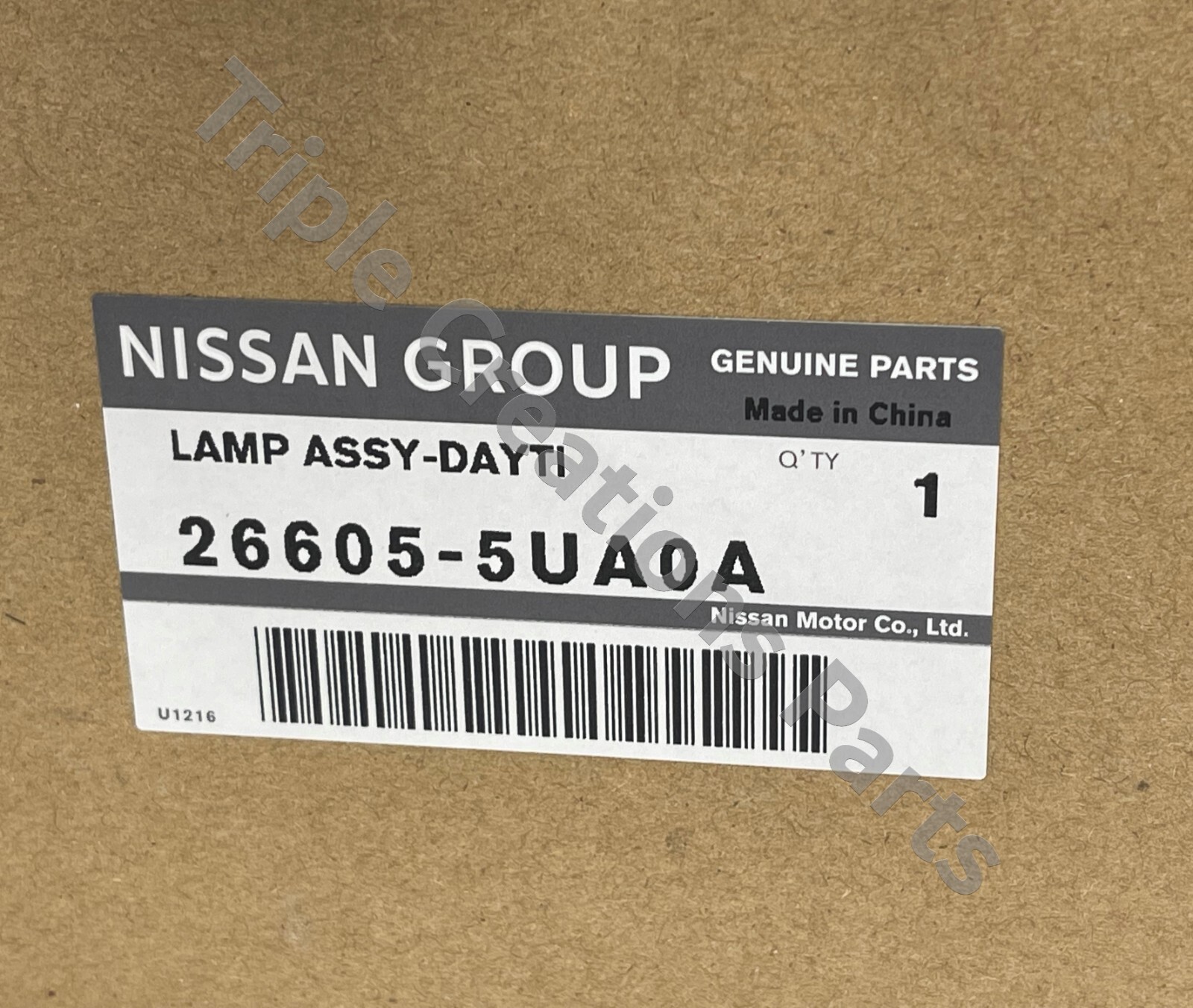 26605-5UA0A Genuine Nissan Infiniti LAMP ASSY-DAYTIME RUNNING LH ...