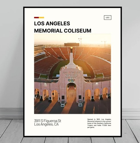 Los Angeles Memorial Coliseum Print | USC Trojans Poster | eBay
