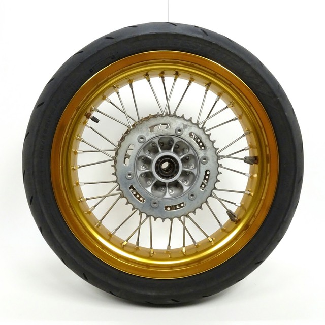 07-20 2018 Suzuki Drz400sm Drz400 17" Gold Rear Wheel Rim Hub Tire 17x4 ...