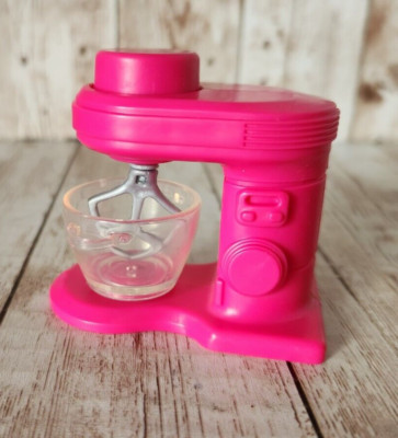 Barbie Dark Pink Mixer Kitchen Baking Cooking Appliance Doll Size | eBay