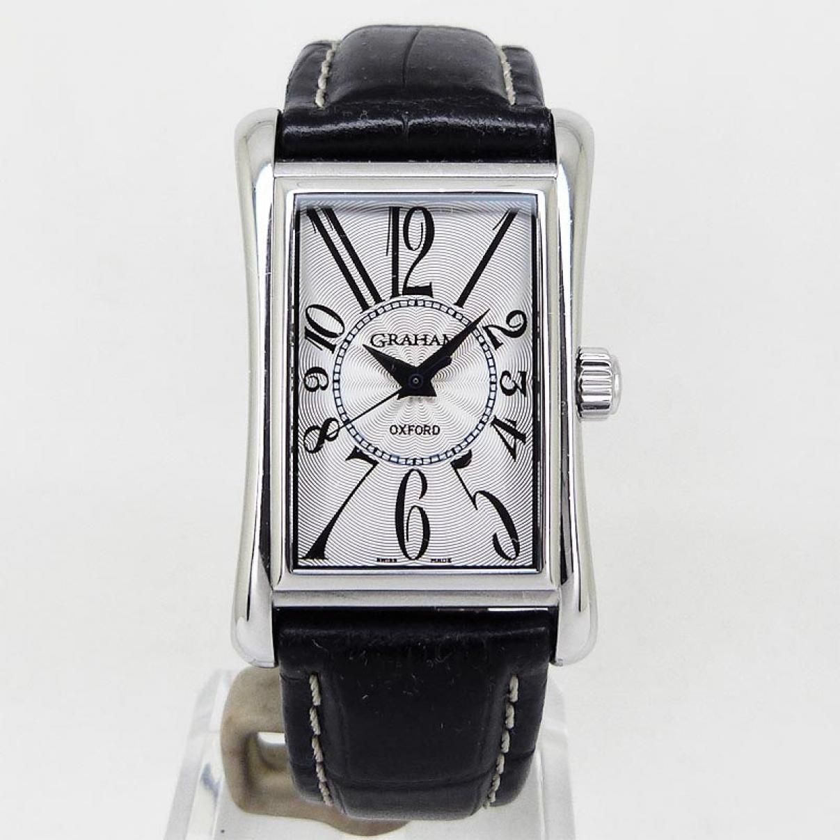 GRAHAM Watch 2OXAS.B02A.C40B Oxford Automatic Silver dial 35.5 x 27mm ...