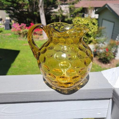 VICTORIAN ART GLASS, SQUARE TOP PITCHER | eBay