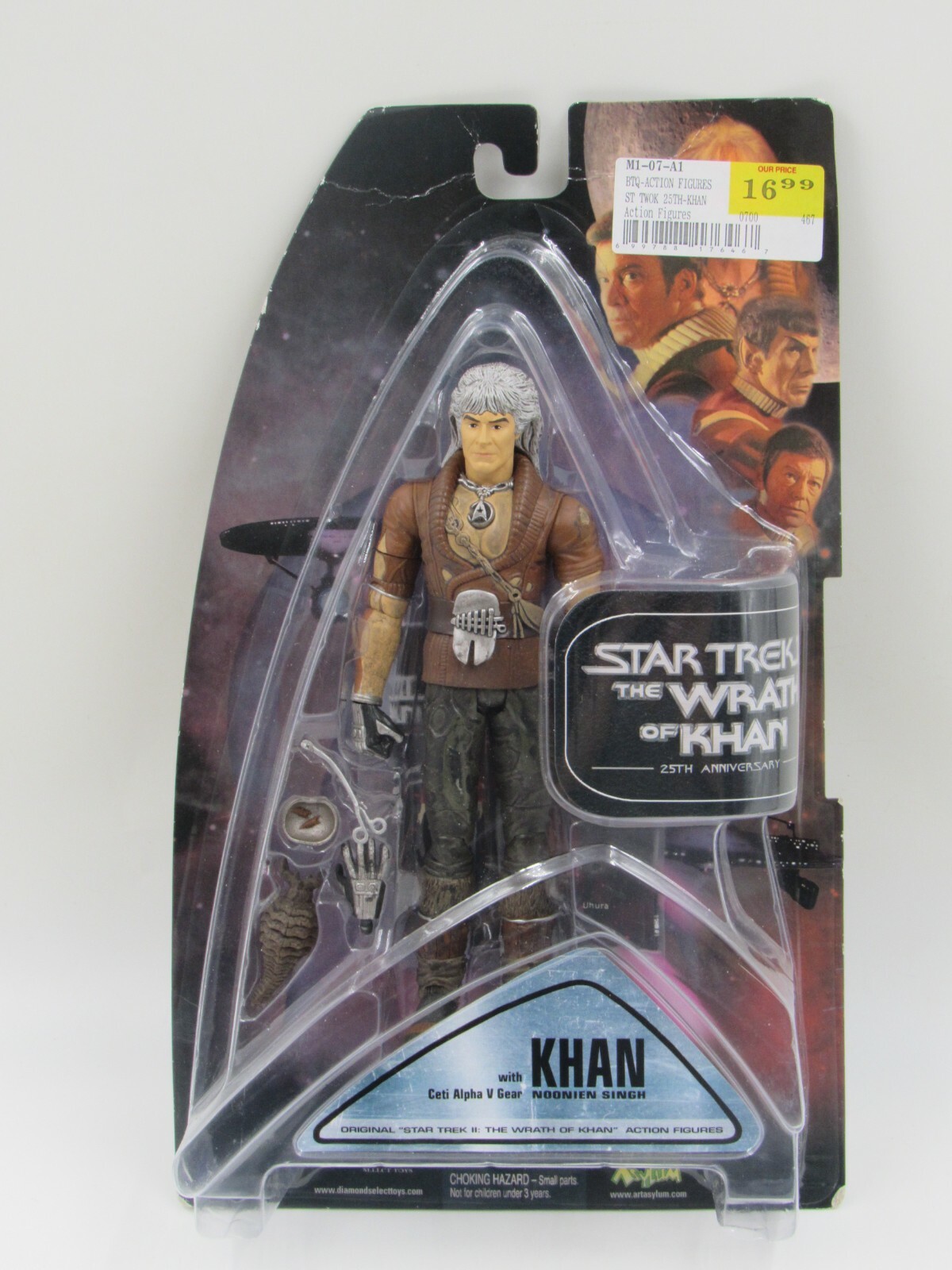 Star Trek II The Wrath of Khan Noonien Singh Khan Action Figure Art ...
