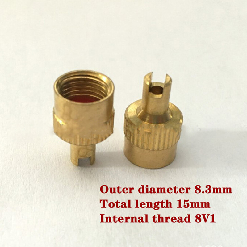 Copper Slotted Head Valve Stem Cap Car Motorcycle Valve Wheel Tire ...