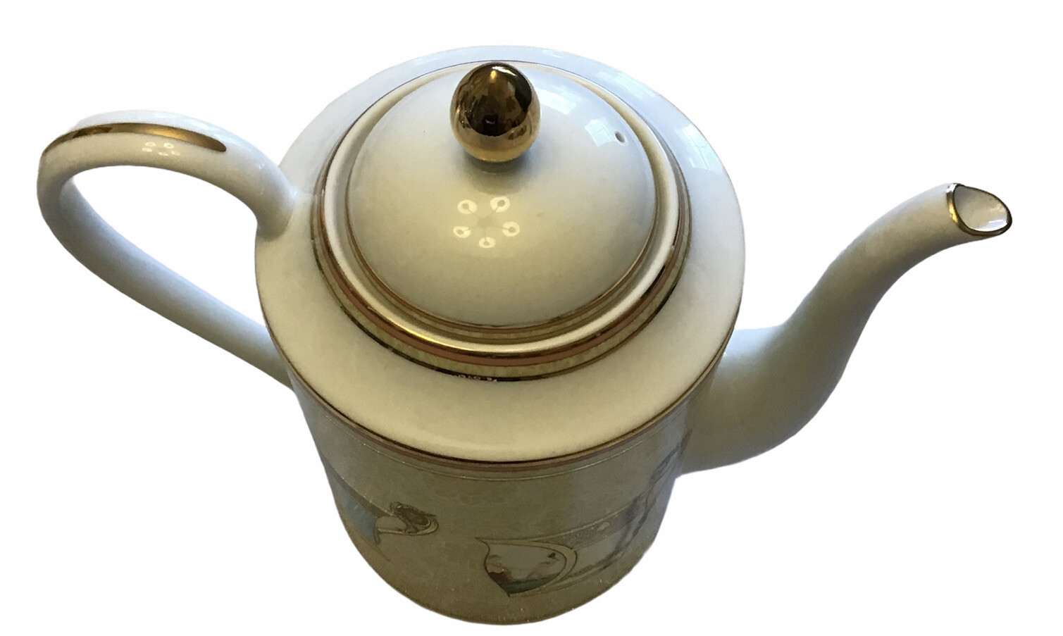 GUCCI PORCELLANA Greek Mythology Design Teapot & 2 Cups & Saucers ...