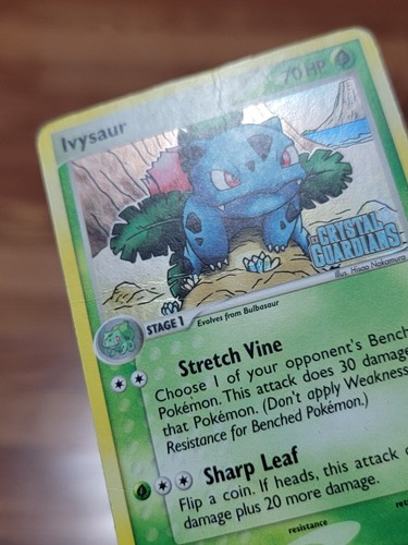Pokémon Ivysaur 35/100 Reverse Holo Uncommon Card EX Crystal Guardians ...