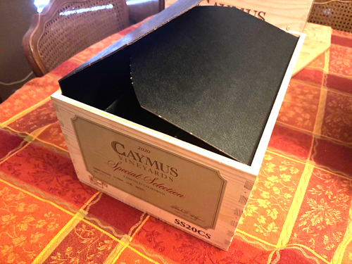 CAYMUS Vineyards Special Selection Wood Wine Box Crate 6B 14.25 x 10.25 ...