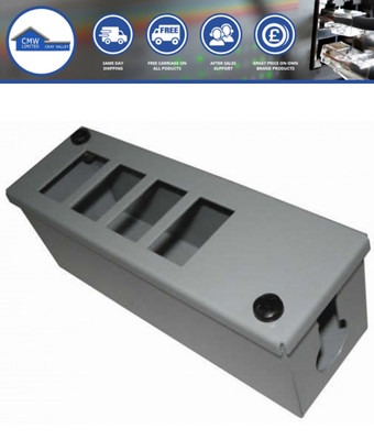 4 Way Grey POD / GOP Box 70mm Deep 25mm Entry - Each- Wall, Floor ...