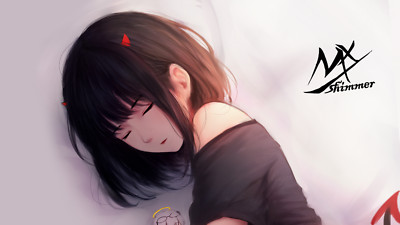 Anime Girls Original Characters MX Shimmer Cropped Gaming Mat Desk ...