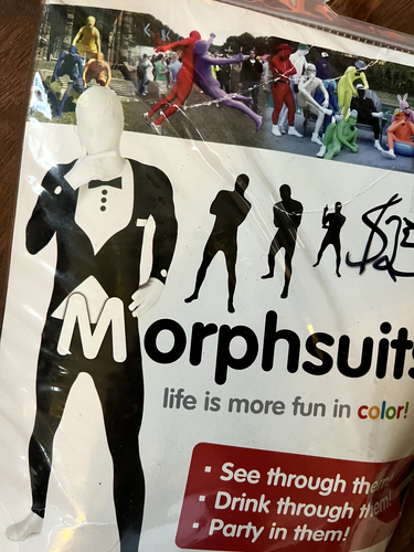 MORPHSUITS TUXEDO BLACK & WHITE MEDIUM BRAND NEW IN PACKAGE | eBay