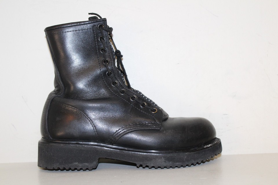 Red Wing Boots Sz 5 D Steel Toe Super Sole Military Combat Front Zip ...