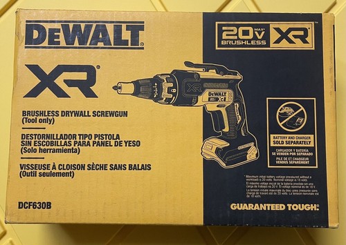 DEWALT DCF630B 20V MAX XR Brushless Lithium-Ion Drywall Screwgun (Tool ...