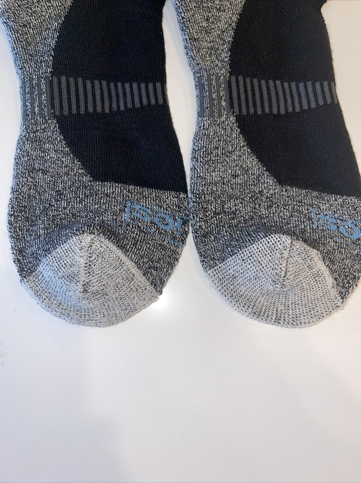 2 PAIR Dickies Steel Toe Crew Performance Thermal Wool Blend Blue SOCKS ...