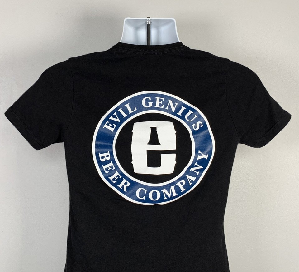 Evil Genius Beer Company T Shirt Womens Medium Philadelphia Brewery ...