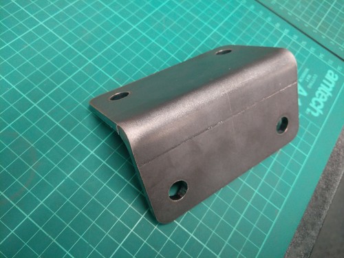 MILD STEEL ANGLE IRON | 65MM X 65MM X 6MM THICK / PRE DRILLED. SOLD AS ...