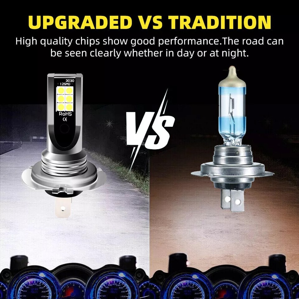 4X H7 LED Headlight Replace Xenon Hi/Low Beam Kit Bulbs 6000K Canbus ...