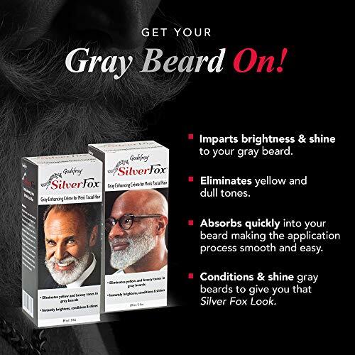 Silver Fox Men's Silver And Gray Beard Brightener For Caucasian Hair ...
