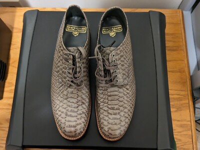 New Stacy Adams Gray Snakeskin Dress Shoes | eBay